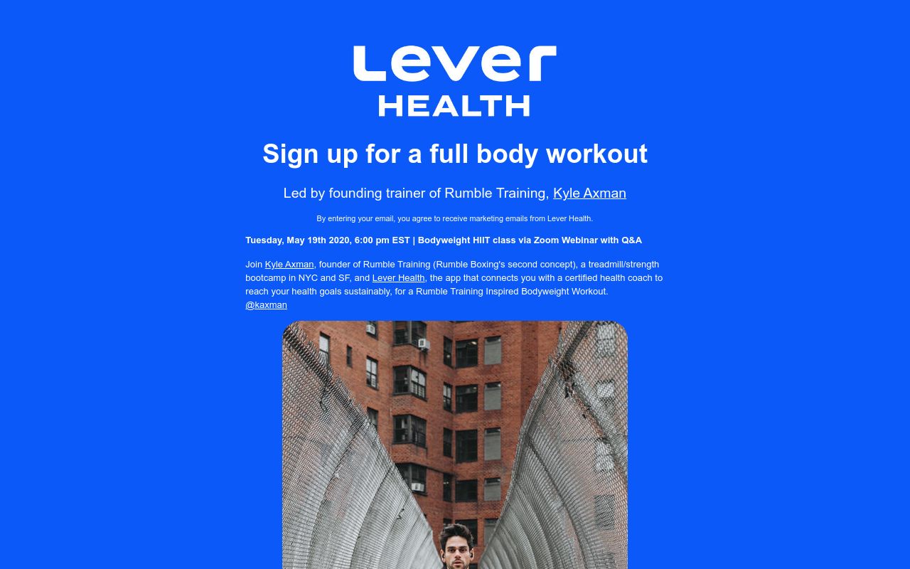 HIIT Workout with Rumble Training Instructor - Kyle Axman